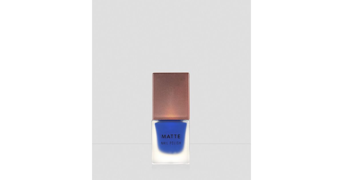 Royal Blue Matte Nail Polish | New Look