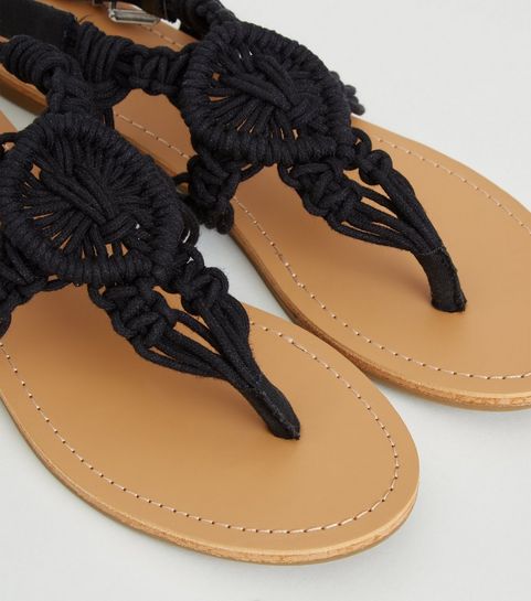 Sandales plates Femme | Mules & sandales en cuir | New Look