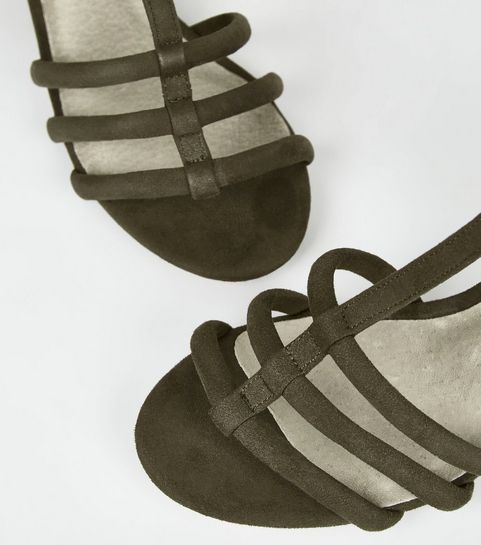 Sandales à talons | Sandales à brides & à lanières | New Look