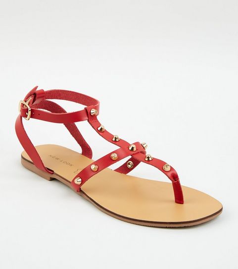 Sandales plates Femme | Mules & sandales en cuir | New Look