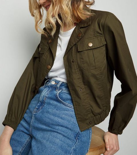 Utility Jackets | Women's Khaki & Denim Utility Jackets | New Look