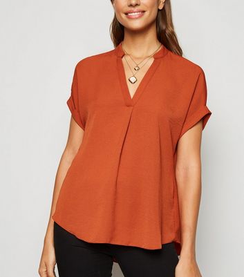 Rust Short Sleeve Overhead Shirt | New Look