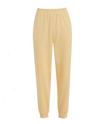 Pale Yellow Cuffed Joggers | New Look