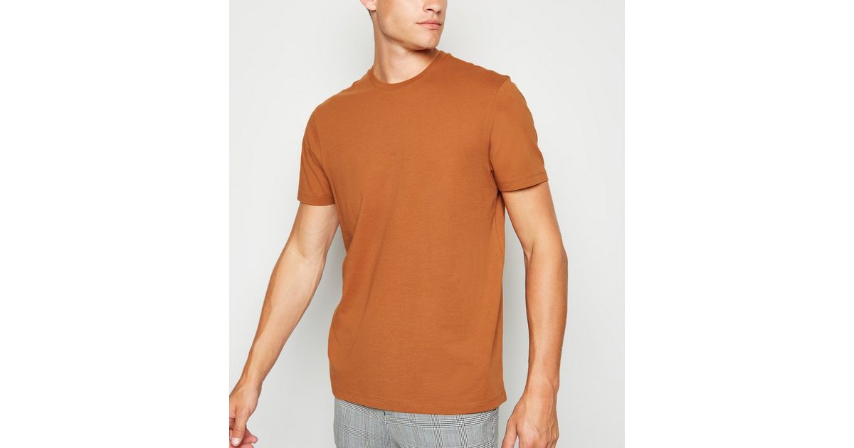 Rust Short Sleeve Crew T-Shirt | New Look