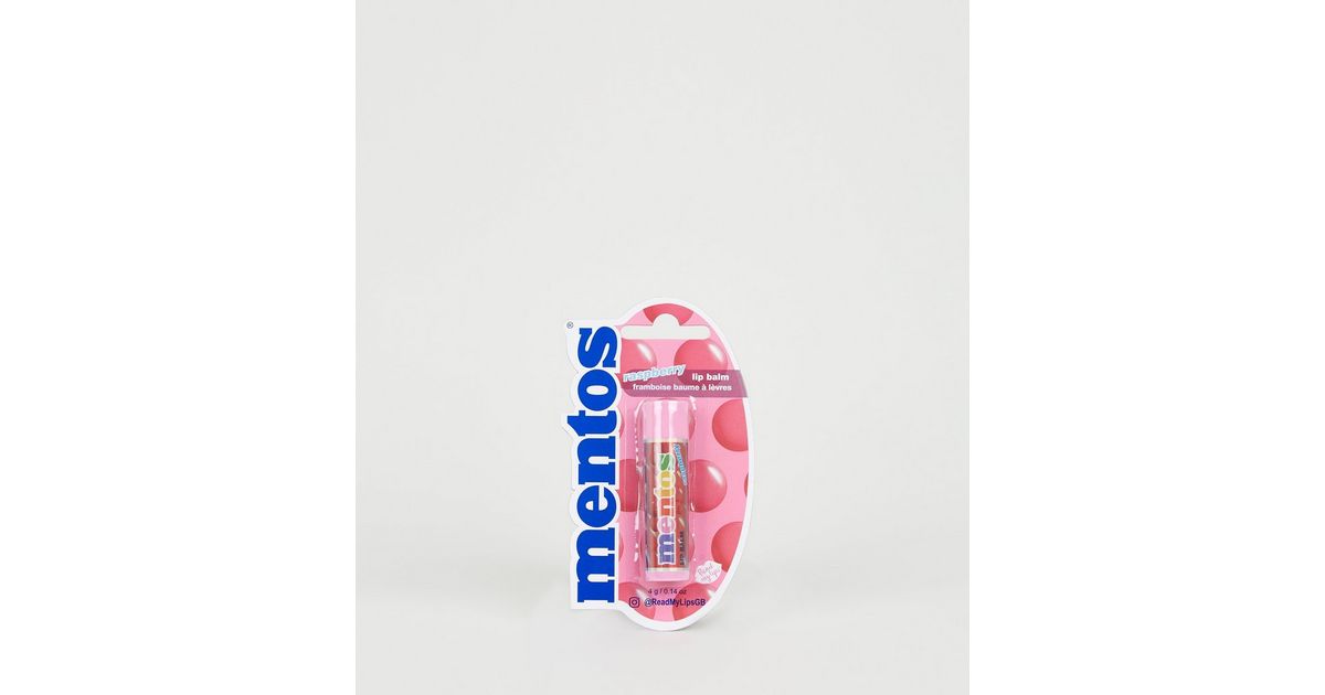 Pink Mentos Raspberry Lip Balm | New Look