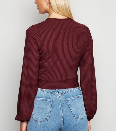 Red Tops | Wine Red, Maroon & Burgundy Tops | New Look