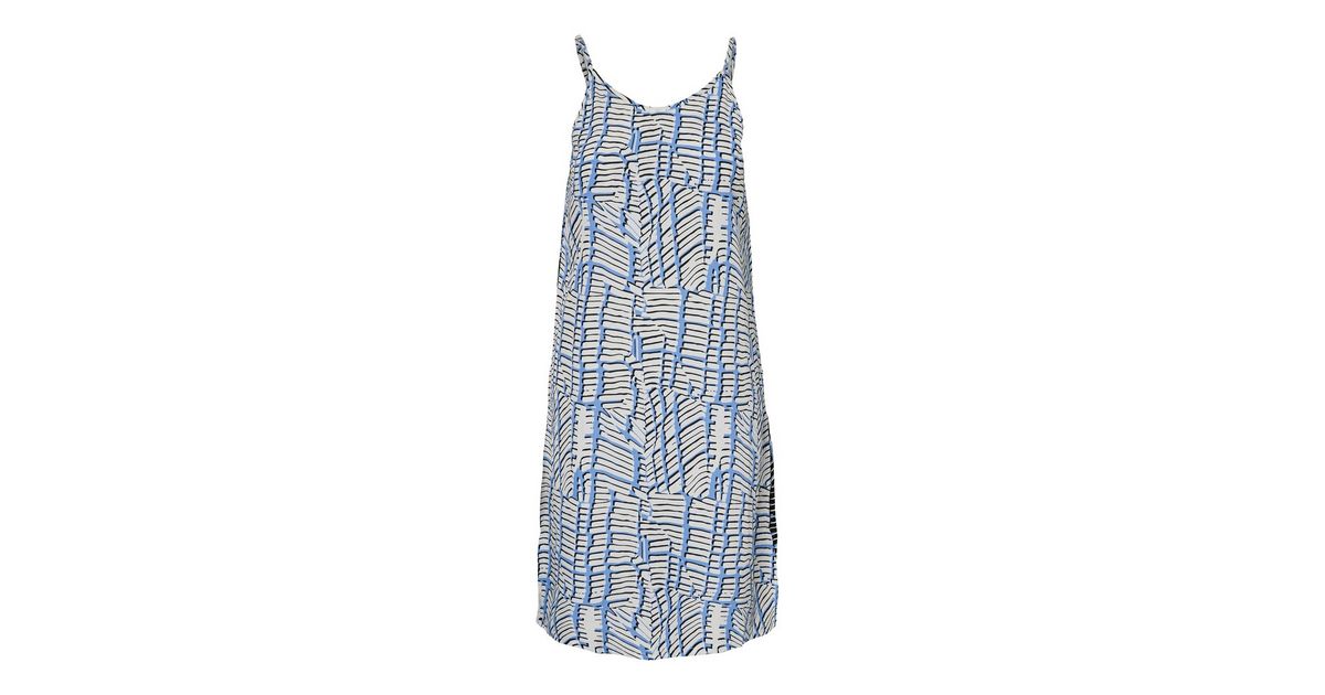 Noisy May Blue Line Print Slip Dress | New Look