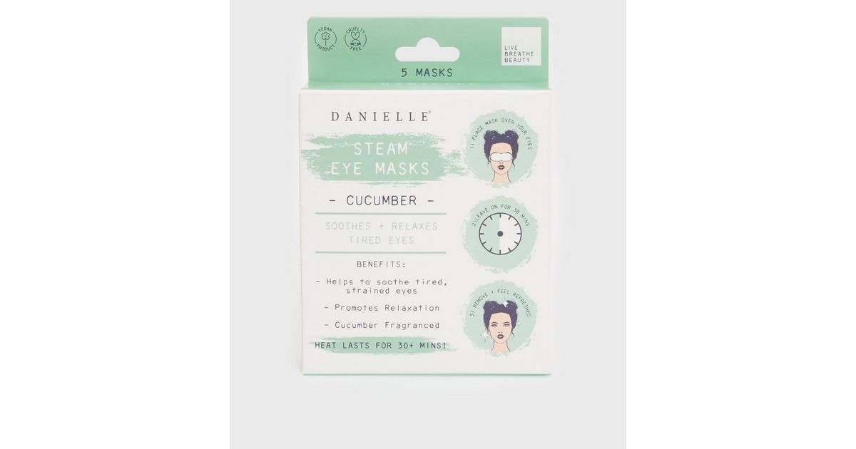Mint Green Cucumber Steam Eye Masks | New Look