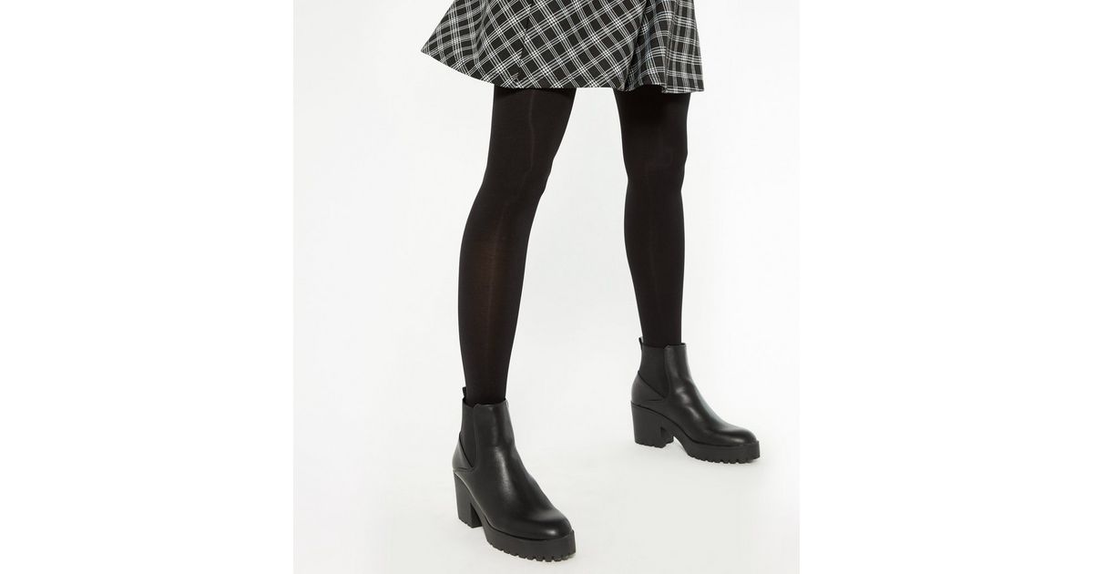 Black Premium Opaque 200 Denier Tights | New Look