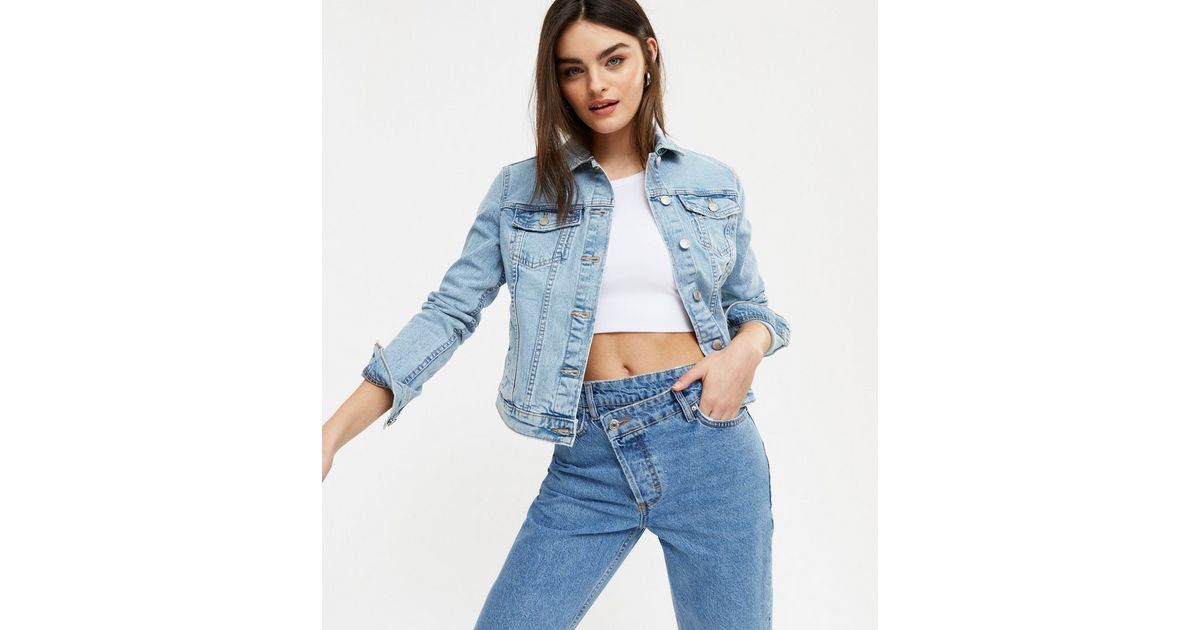 Bright Blue Denim Jacket | New Look