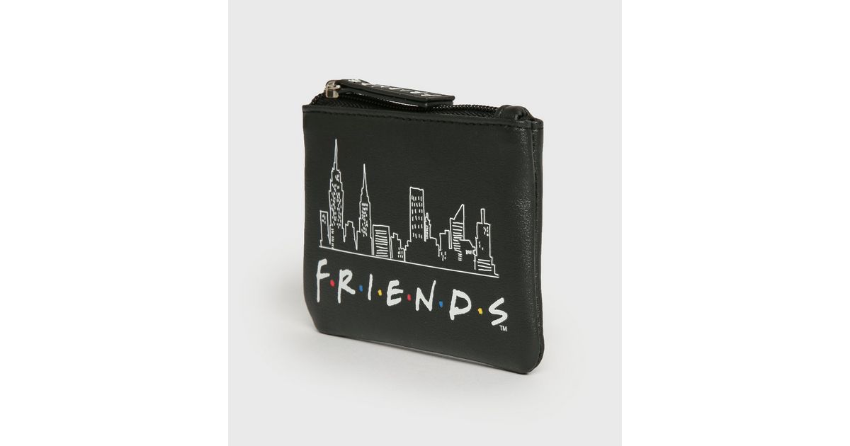 Black Logo Friends Coin Purse | New Look