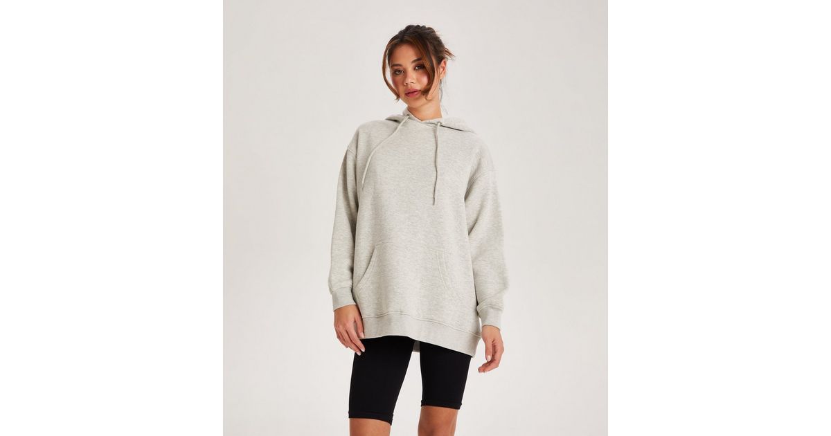 Urban Bliss Grey Oversized Hoodie | New Look