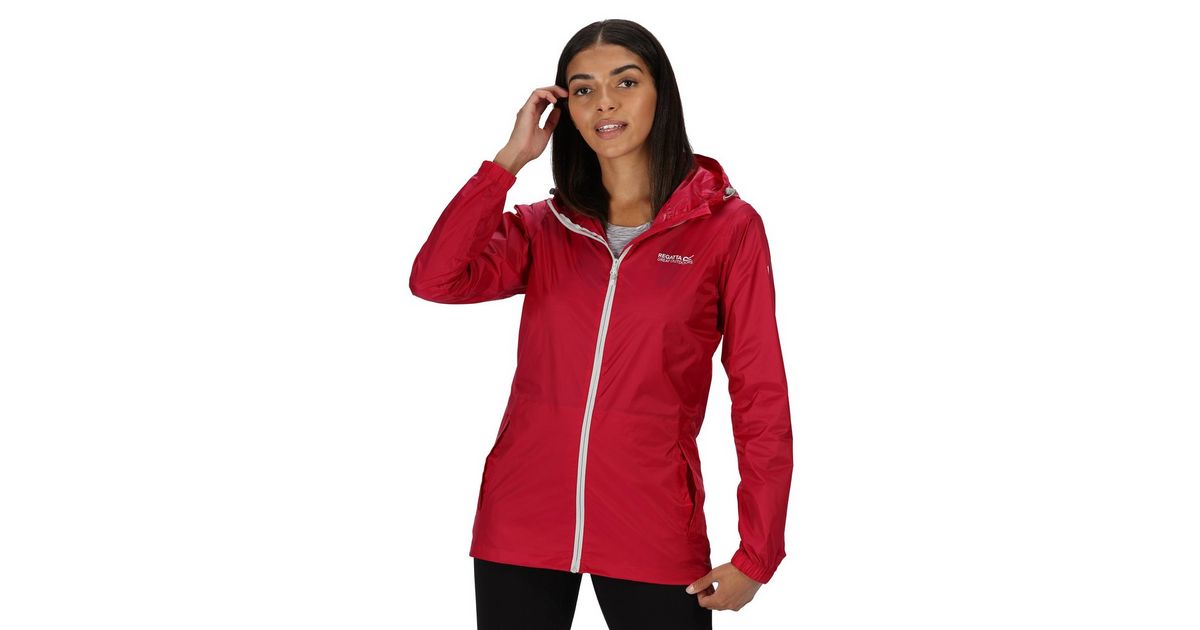 Regatta Deep Pink Waterproof Hooded Packaway Jacket | New Look
