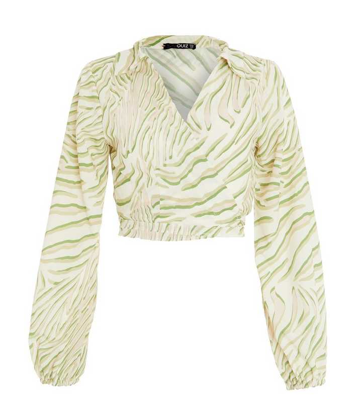 Light Green Zebra Print