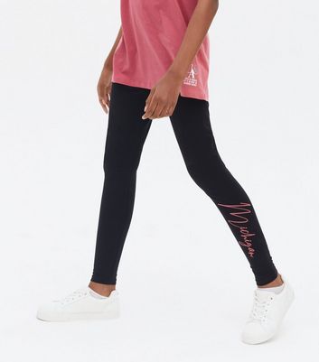 Girls Pink Detroit Michigan Logo T-Shirt and Legging Set | New Look