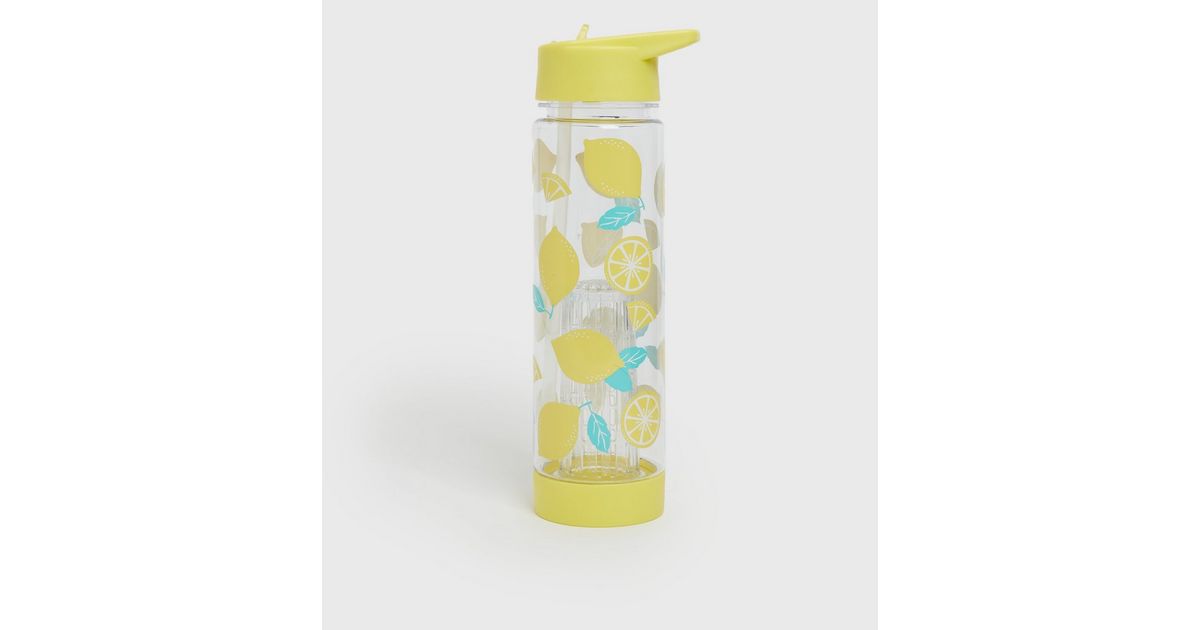 Yellow Lemon Infuser Water Bottle | New Look