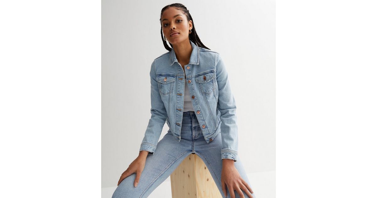 Bright Blue Denim Jacket | New Look