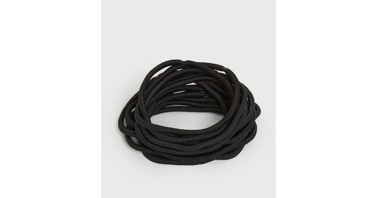 15 Pack Black Hair Bands | New Look