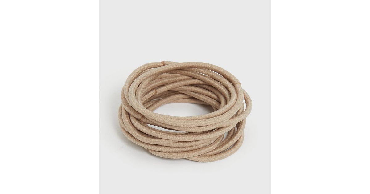 15 Pack Cream Hair Bands | New Look