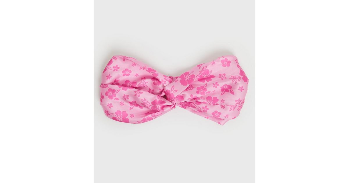 Girls Pink Floral Twist Headband | New Look