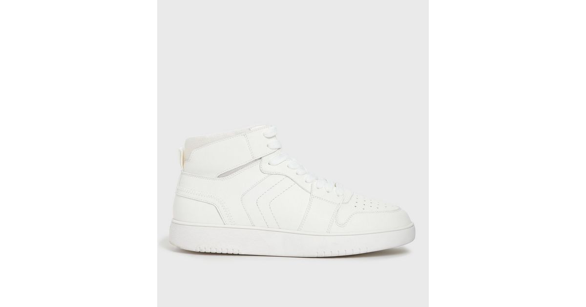 Girls White High Top Trainers | New Look