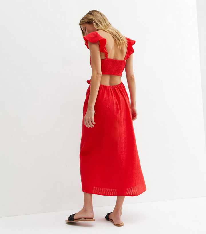 Red Dress From Behind Xia Bespoke Dress | Phoenix & Dragon Modern