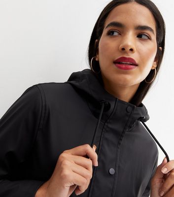 Maternity Black Borg Lined Anorak | New Look