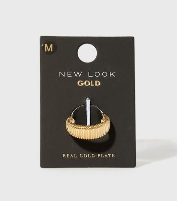 Real Gold Plated Chunky Ring | New Look