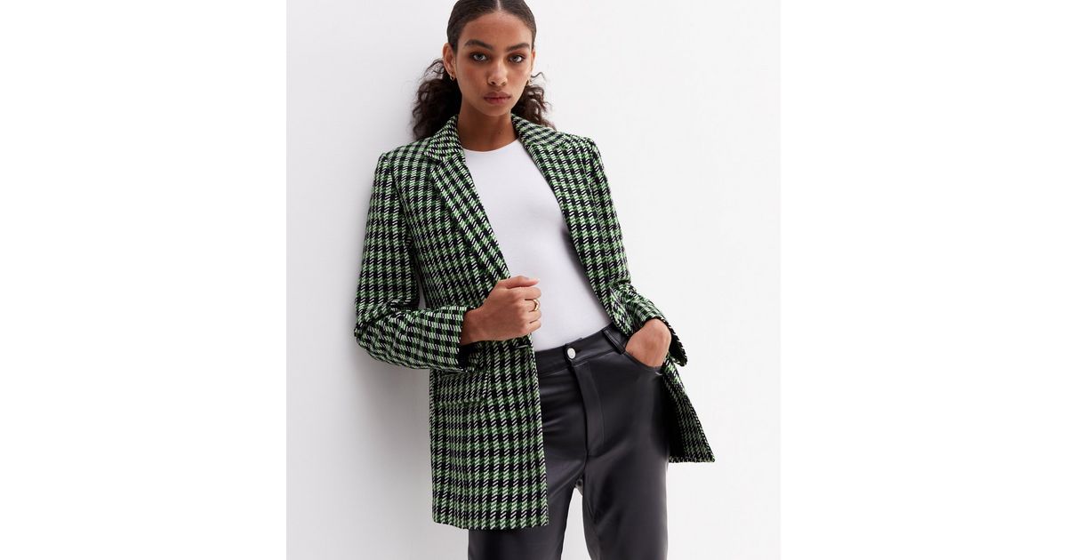 Green Check Blazer | New Look
