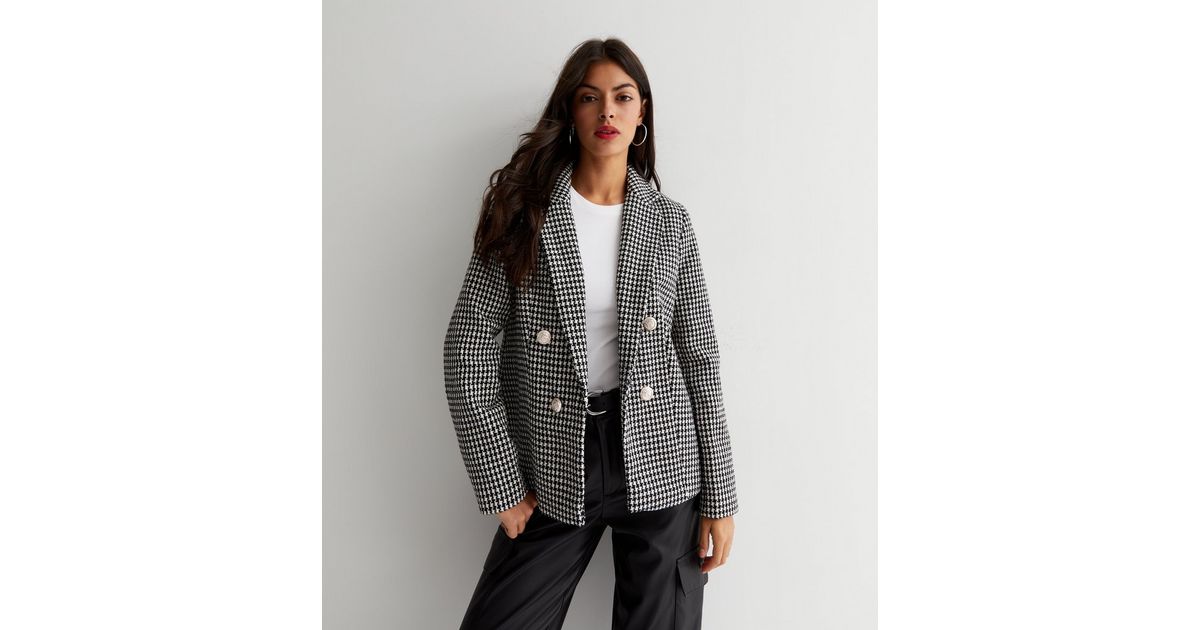 Black Check Utility Blazer | New Look