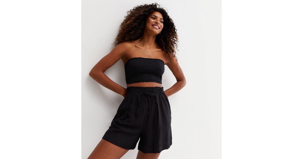 Black Drawstring Shorts | New Look