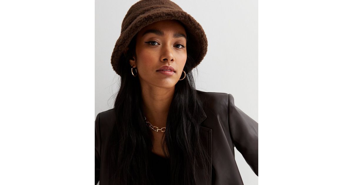 Rust Teddy Bucket Hat | New Look