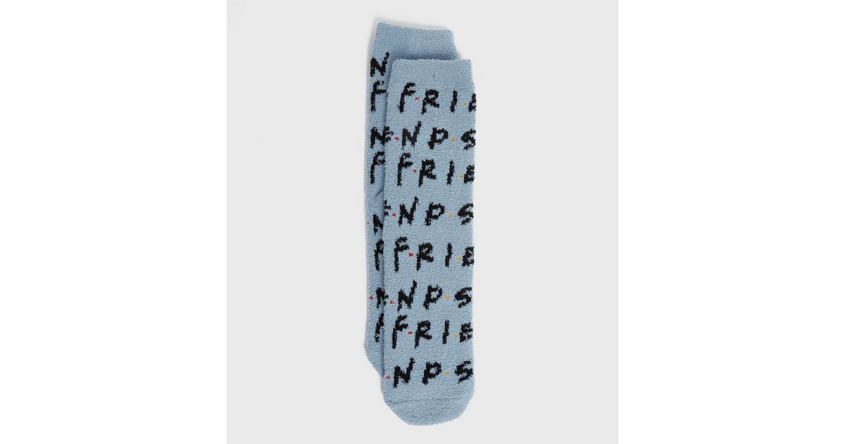Blue Friends Fluffy Socks | New Look