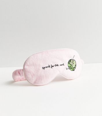 Pink Novelty Sprout Eye Mask | New Look