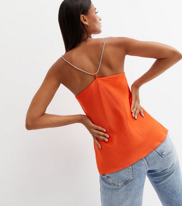 Orange Satin Cami | sealmech.com