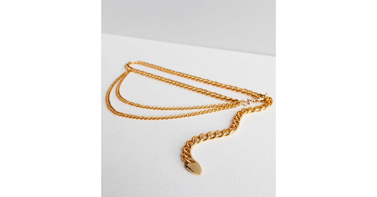 Gold Chain Drape Belt | New Look