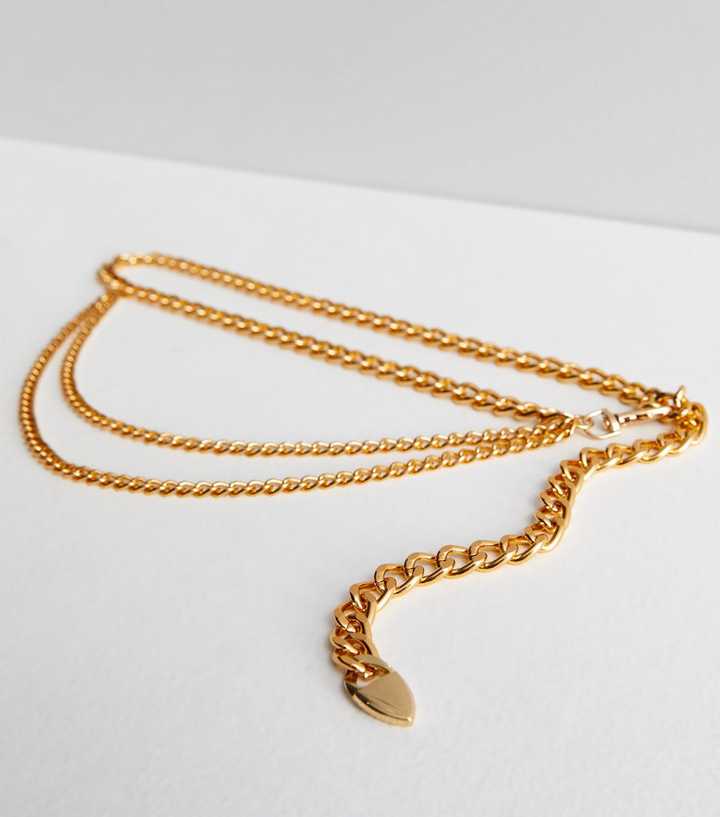 Gold Chain Drape Belt | New Look
