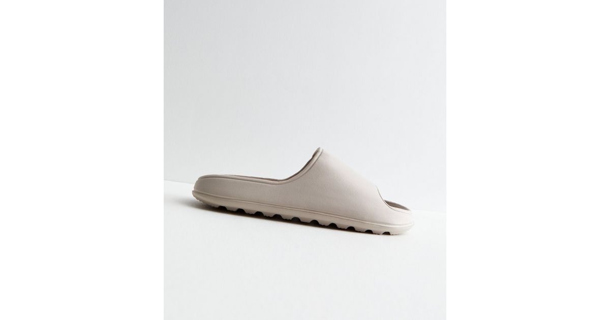 Stone Moulded Sliders | New Look