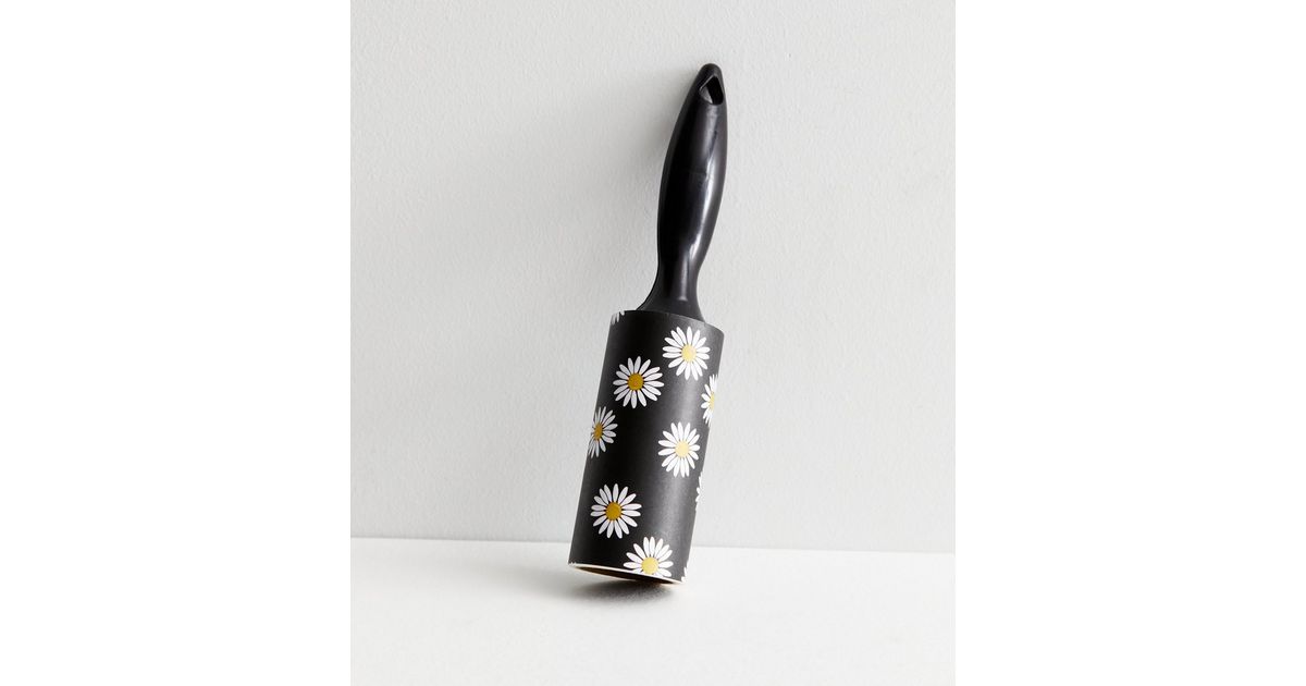 Black Daisy Lint Roller | New Look