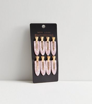 8 Pack Pink Resin Setting Clips | New Look