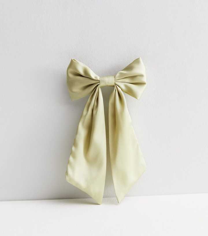 Light Green Ribbon Bow