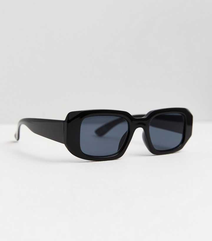 Black Rectangle Frame Women's Designer Sunglasses | Luxury Eyewear
