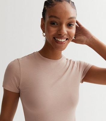 Mink Short Sleeve Bodysuit | New Look