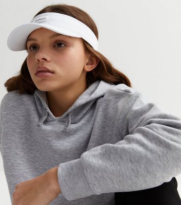 Girls White Étonnante Logo Visor | New Look