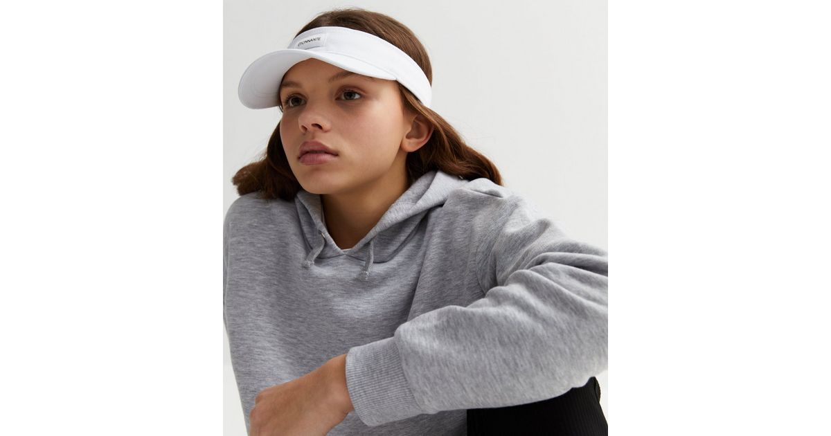 Girls White Étonnante Logo Visor | New Look