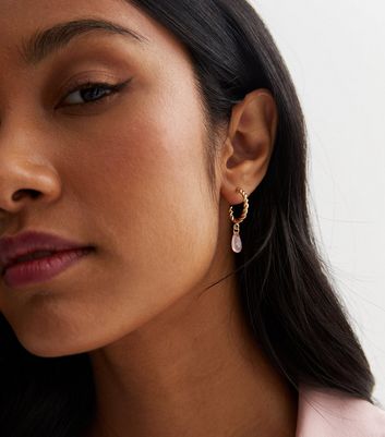 6 Pack Gold Charm Hoop Earrings | New Look