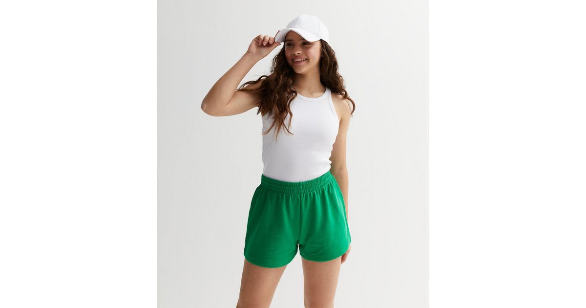 Girls Green Jogger Shorts | New Look