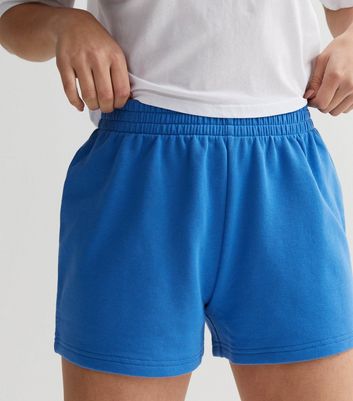Girls Bright Blue Jogger Shorts | New Look