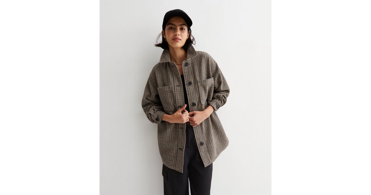 Rust Heritage Check Shacket | New Look