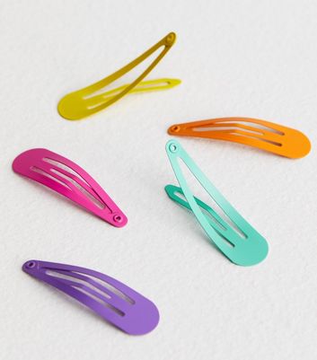 10 Pack Multicolour Hair Clips | New Look